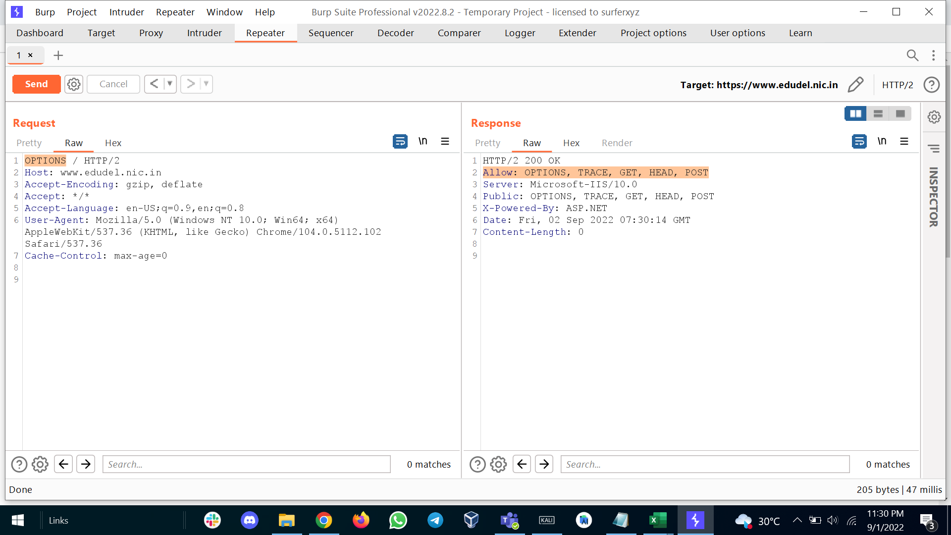 Insecure HTTP Methods - SecurityBoat Workbook